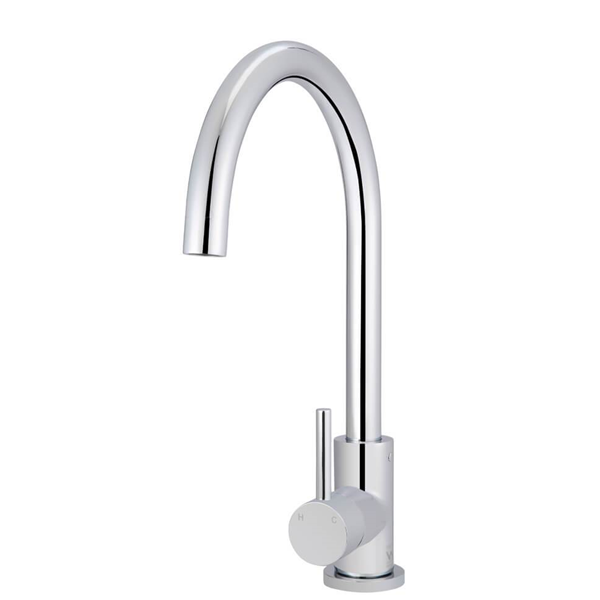 Meir – MK03-C – Round Kitchen Mixer Tap – Polished Chrome – Design Bathware