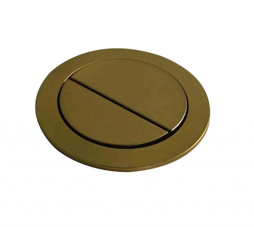 Turner Hastings – THSP021 – Round Flush Button – Brushed Brass – Design Bathware