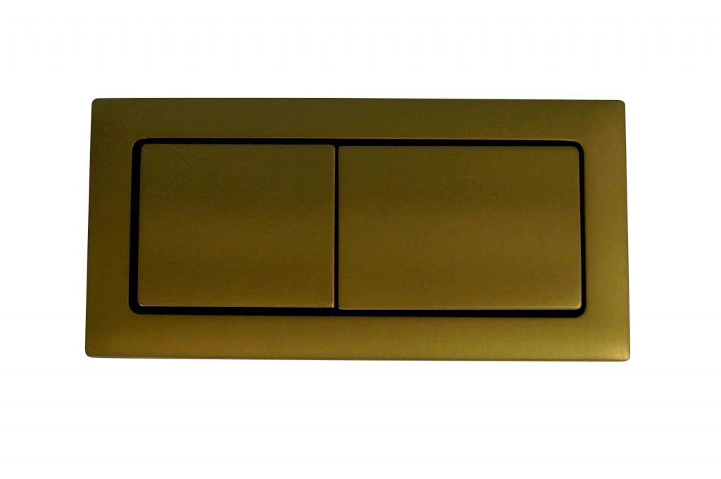 Turner Hastings – THSP022 – Rectangle Flush Button – Brushed Brass – Design Bathware