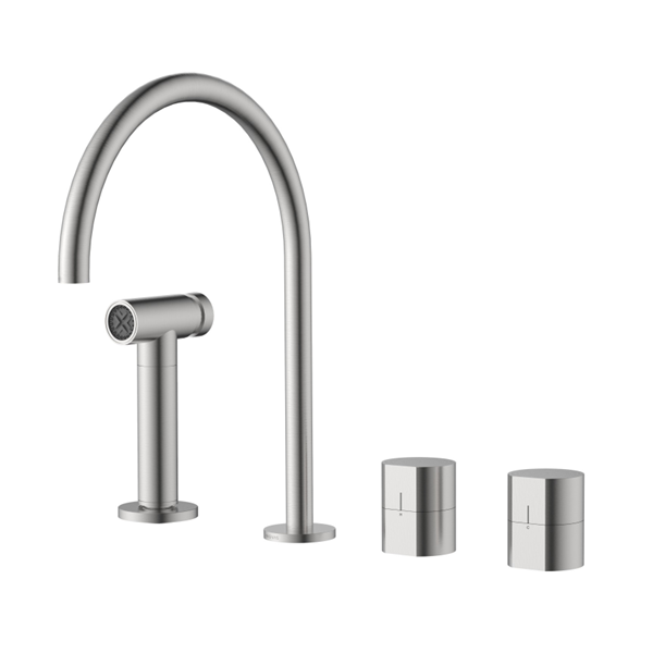 Novas – Prime – PRMHKSSPOKHSSSS – Hob Mount Kitchen Set w/ Swivel Spout ...