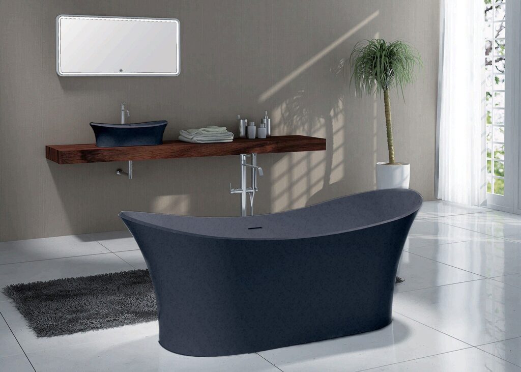 Pietra Bianca - Crown - PB4020 - Terrazzo Freestanding Bath | Design Bathware